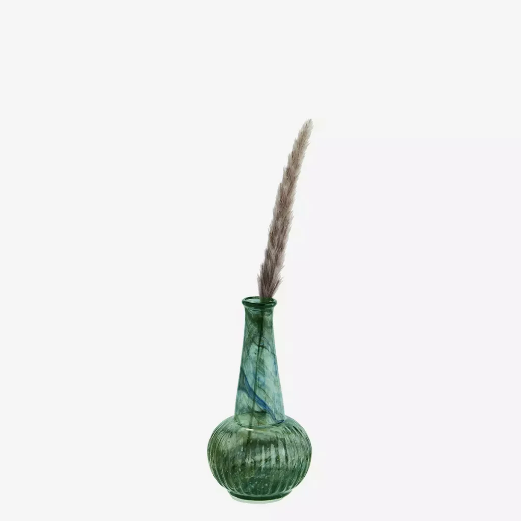 Soliflore – verre recyclé, vert marbré - JOME